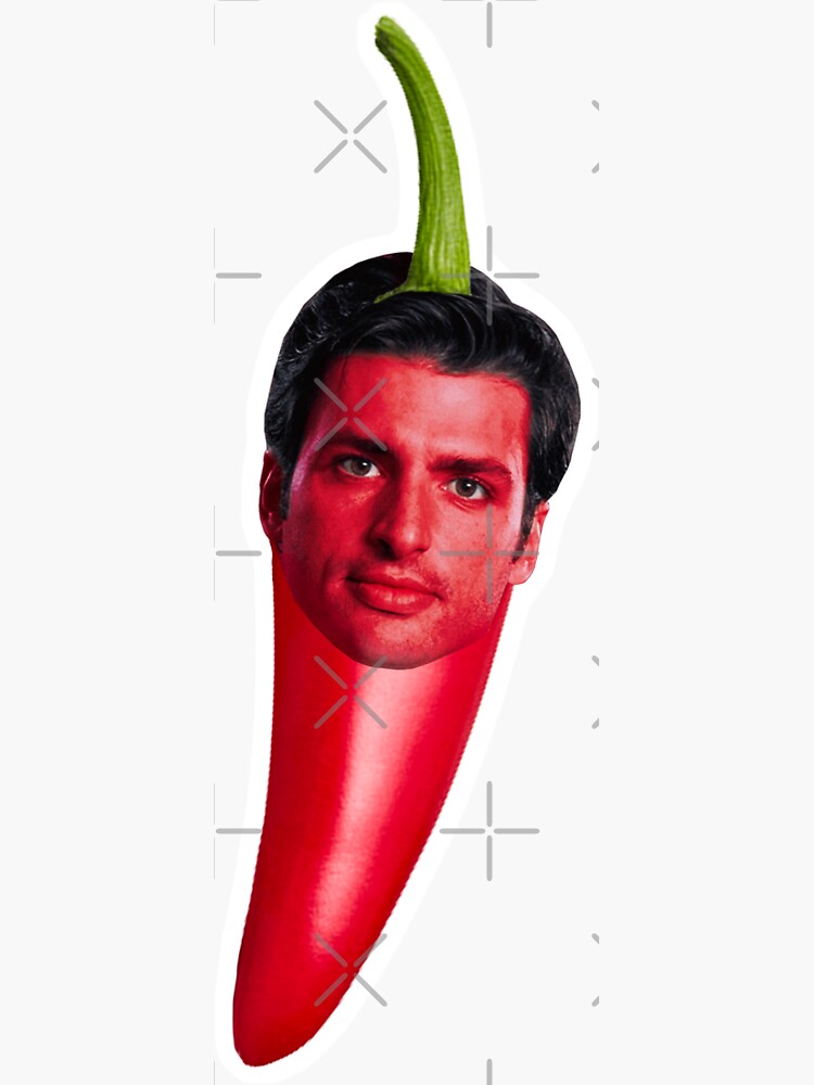 "Carlos Sainz AKA Chilli" Sticker for Sale by JenelleAndersen | Redbubble