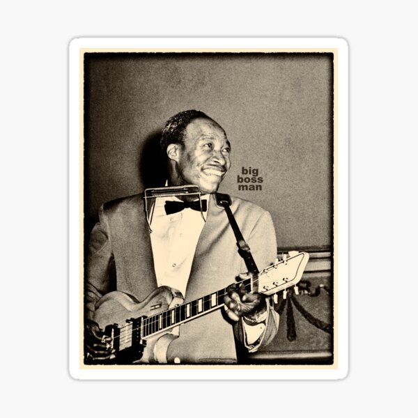 "big boss man" Sticker for Sale by Don Thomas | Redbubble