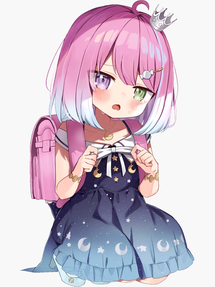 "Chibi Loli Luna-hime Wearing Backpack | hololiveJP 4th Generation ...