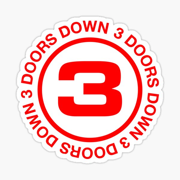 "Red Three Logo" Sticker for Sale by JameWhitehurst | Redbubble