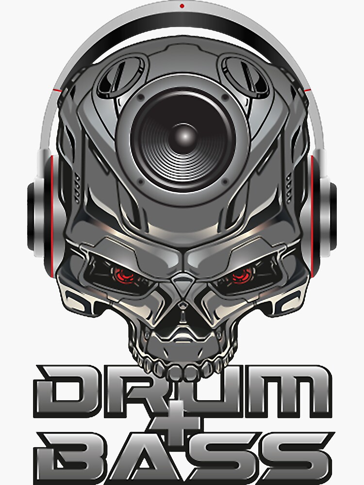 "DNB Skull " Sticker for Sale by Nasferca678 | Redbubble