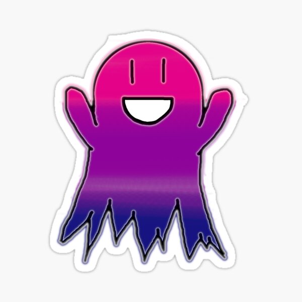 Bisexual Pride Flag Ghost Sticker For Sale By Jgibi Redbubble