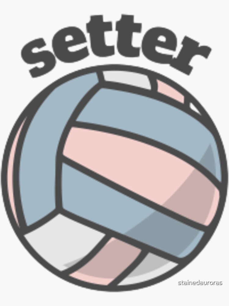 "setter volleyball position" Sticker for Sale by stainedauroras | Redbubble