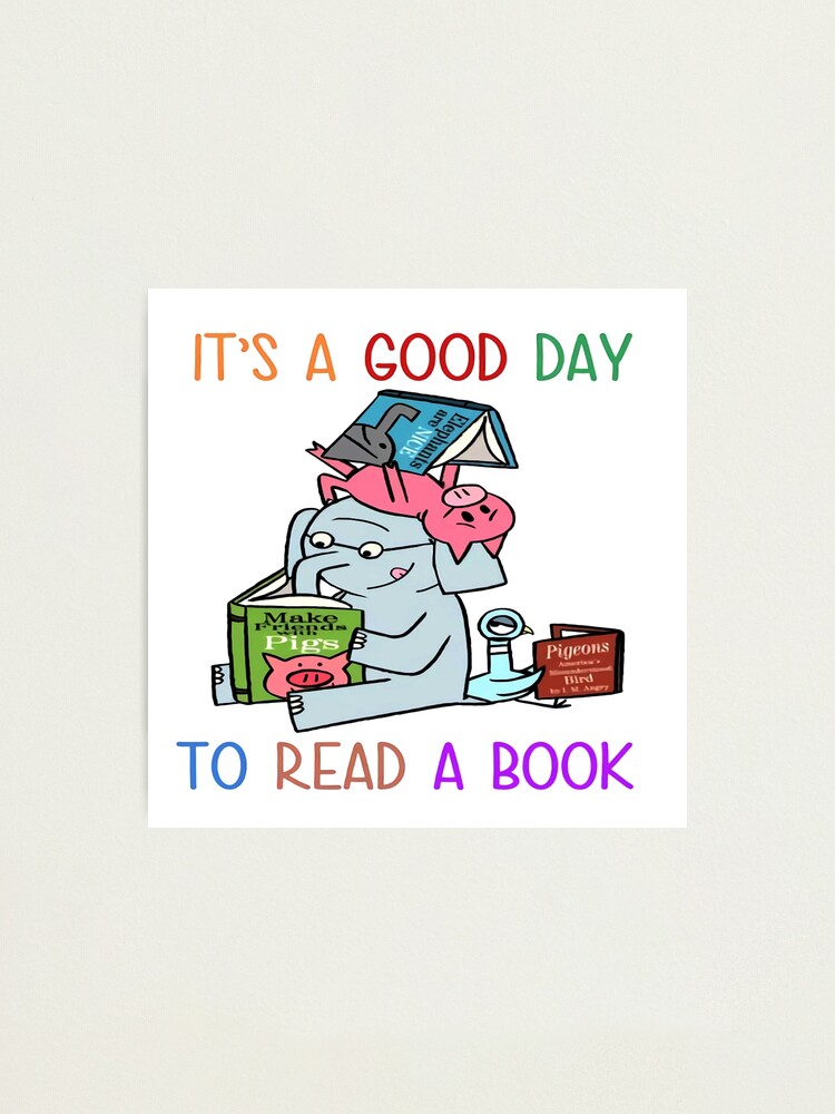 Lámina fotográfica «Kindergarten Es un buen día para leer un libro Preescolar Primaria 1 2 Grado ...