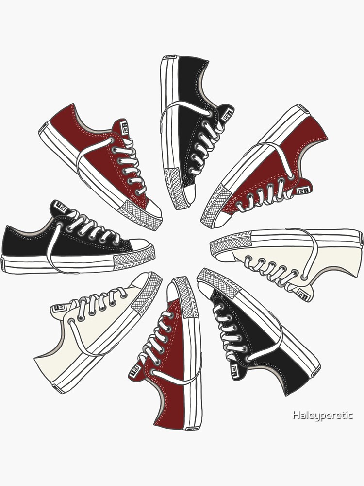 "Converse" Sticker by Haleyperetic | Redbubble