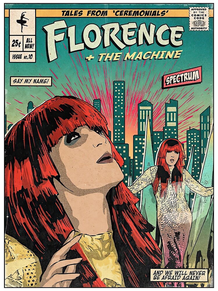 "Florence Welch Cartoon " Poster for Sale by SHIRLEYLEE21 | Redbubble