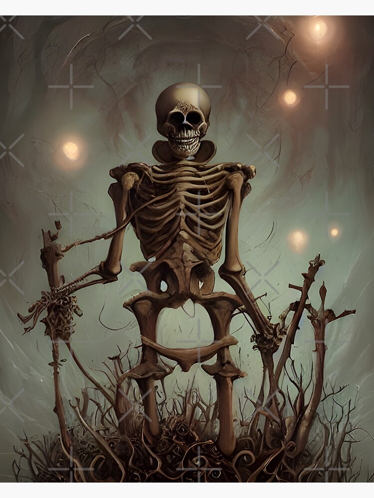 "Happy Skeleton " Sticker for Sale by winterswinner | Redbubble