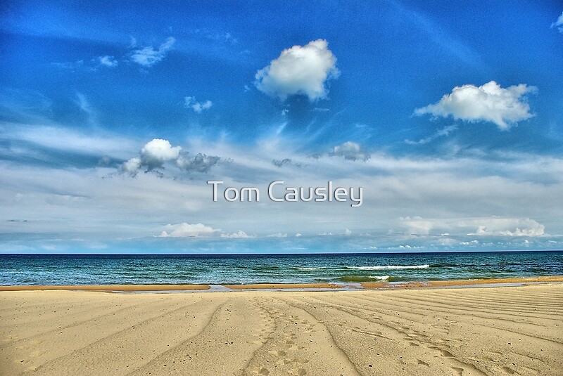 "Lake Huron - Oscoda Beach, Michigan" by Tom Causley | Redbubble
