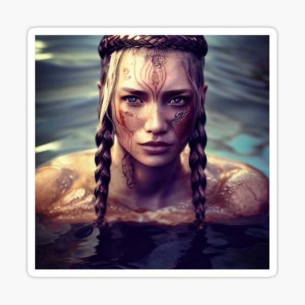 "A viking woman" Sticker for Sale by diegogrecco | Redbubble