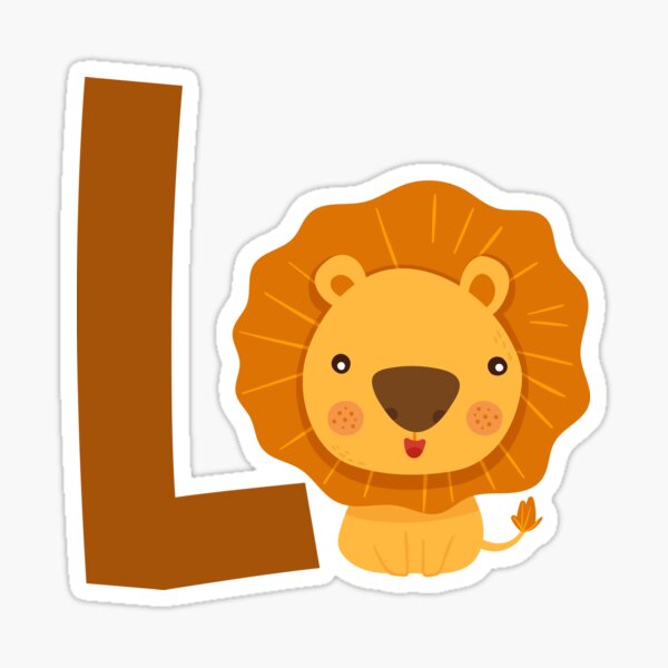 "Lion and Alphabet Letters" Sticker for Sale by Badwy1895 | Redbubble