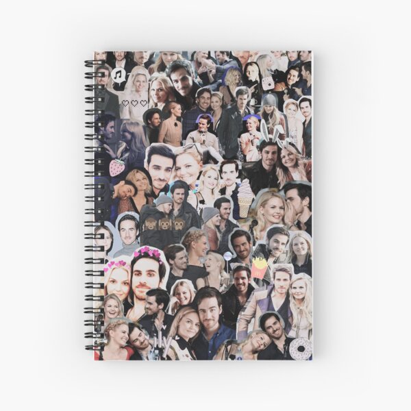 "Colin & Jen Collage {Once Upon A Time}" Spiral Notebook by ...