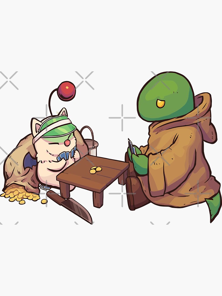 "FF Moogle V Tonberry - Final Fantasy" Sticker for Sale by ...