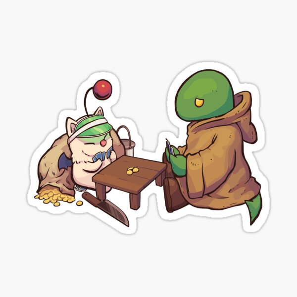 "FF Moogle V Tonberry - Final Fantasy" Sticker for Sale by ...
