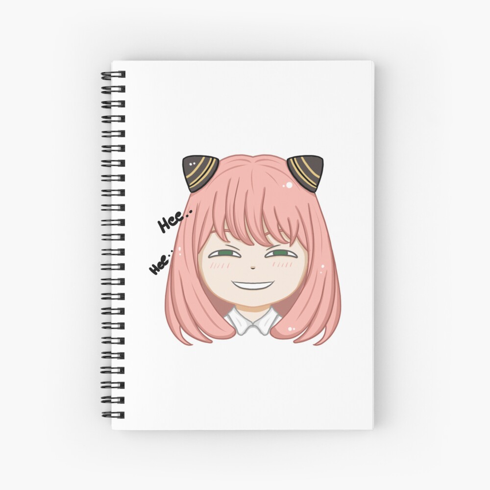 " Anya Spy x Family Smile Face" Spiral Notebook for Sale by ...