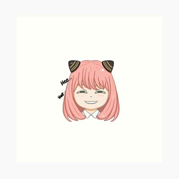 " Anya Spy x Family Smile Face" Art Print for Sale by WanderingLeaf22 ...