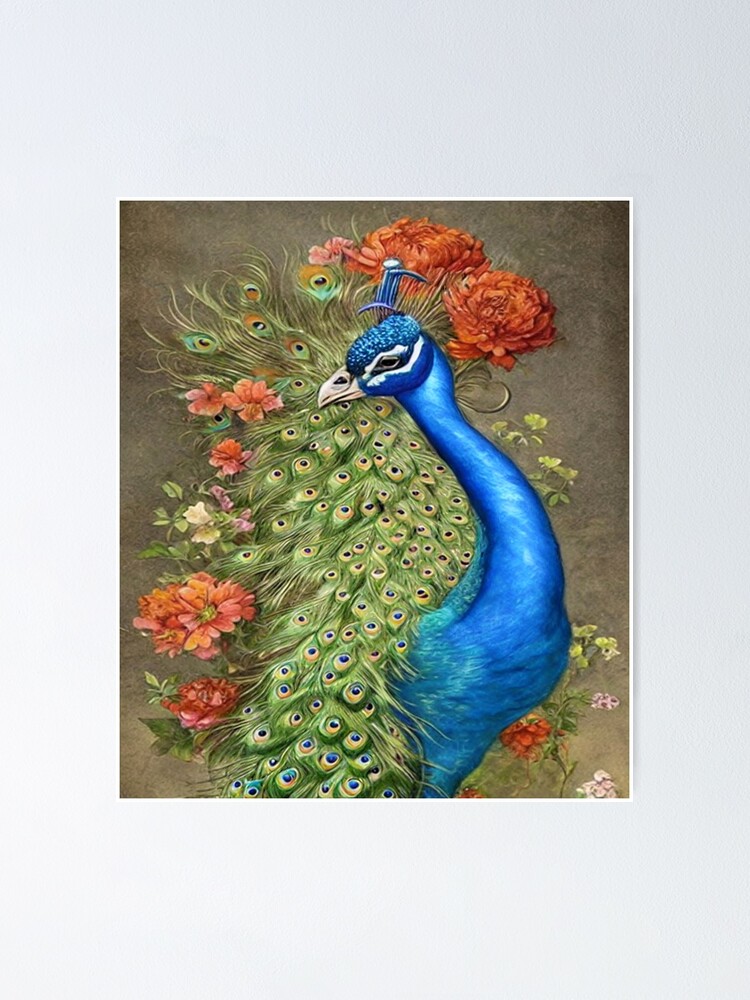 "Stylish Peacock" Poster for Sale by knurvs | Redbubble
