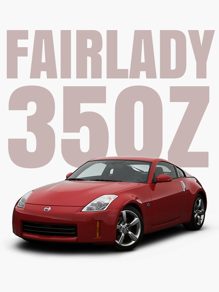 "350z" Sticker for Sale by MOTOSHIFT | Redbubble