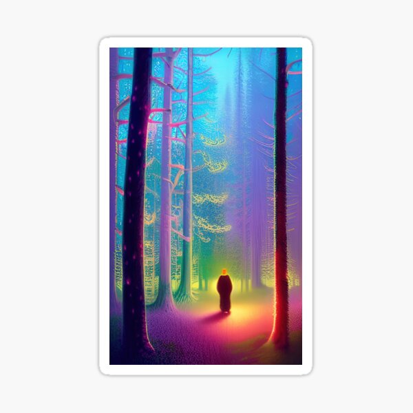 "Enchanted Forest" Sticker for Sale by Arkneer | Redbubble