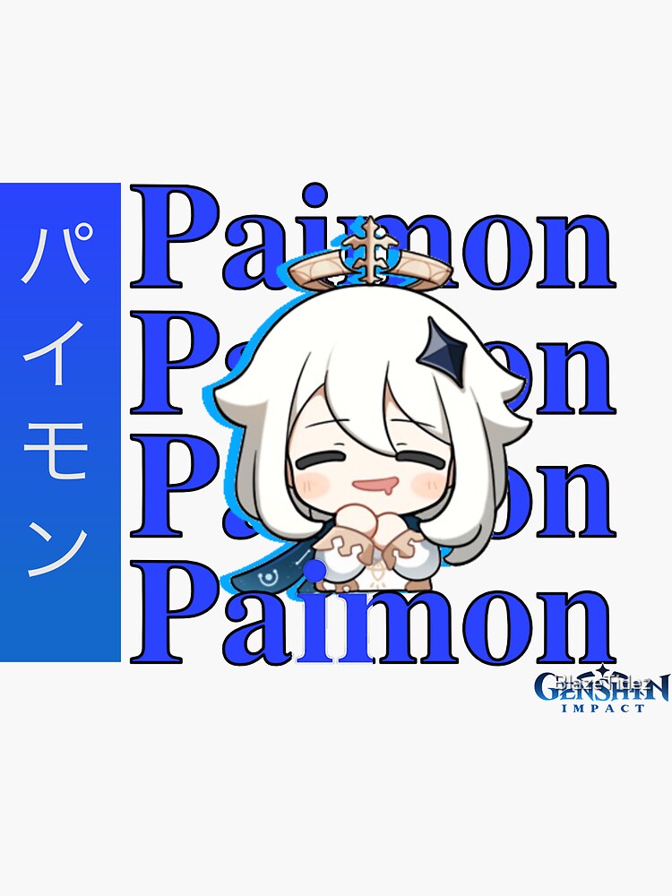 "It’s Paimon - Genshin Impact" Sticker for Sale by BlazeTidez | Redbubble