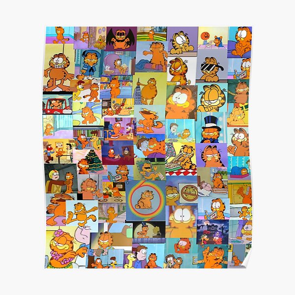 "Garfield Overload " Poster for Sale by bowesteffas | Redbubble