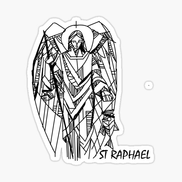 "ST RAPHAEL" Sticker for Sale by fashioneeli | Redbubble