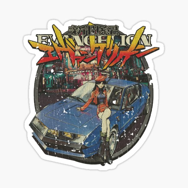 "Evangelion Misato Katsuragi 1995" Sticker for Sale by shastarvelo ...