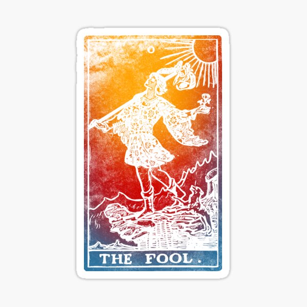 "Tarot The Fool" Sticker for Sale by Flying Jake | Redbubble