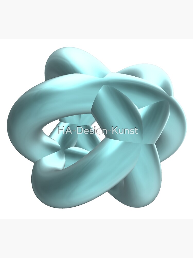 "3D Geometric Knot - trend color" Poster for Sale by HA-Design-Kunst ...