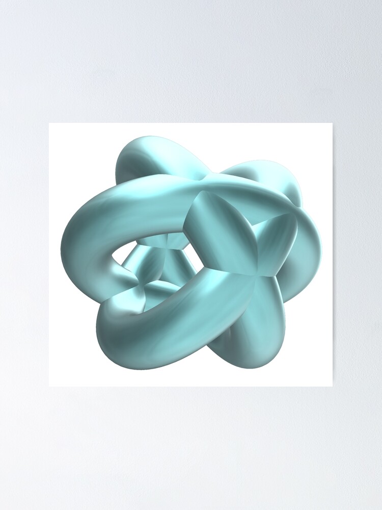 "3D Geometric Knot - trend color" Poster for Sale by HA-Design-Kunst ...