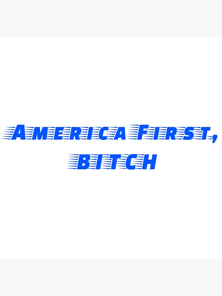 "America FIRST" Sticker for Sale by subversionboi | Redbubble