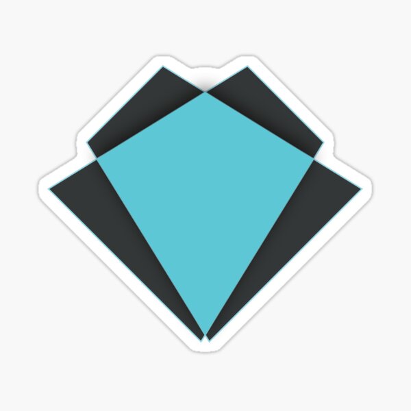 "Design Forward Blue" Sticker for Sale by Syed-Faizan-Ali | Redbubble