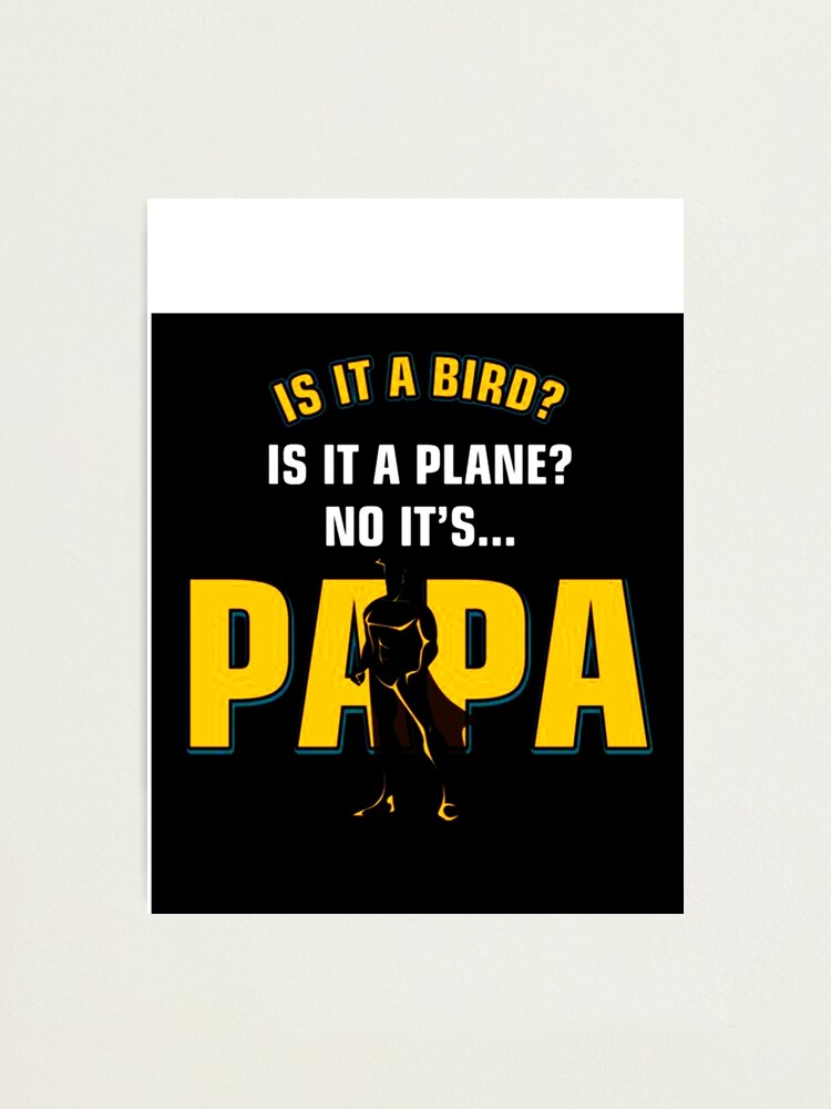 Lámina fotográfica «Padre Héroe Familia Papi Regalo del día del padre ...