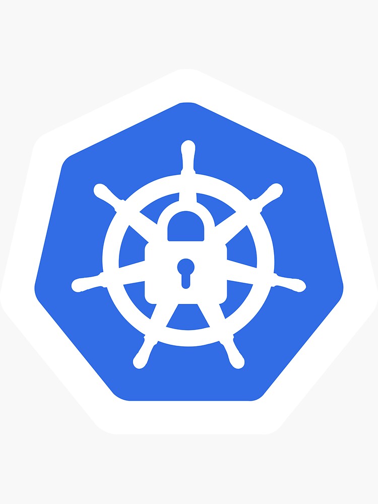"Kubernetes Security Icon –" Sticker for Sale by cookieandcode | Redbubble
