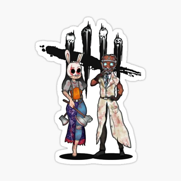 "Dead By Daylight The Huntress and The Doctor " Sticker for Sale by ...