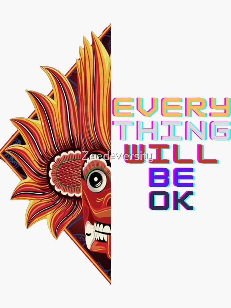 "Srilankan Devil / Traditional Gara Yaka Classic T-shirt" Sticker for ...