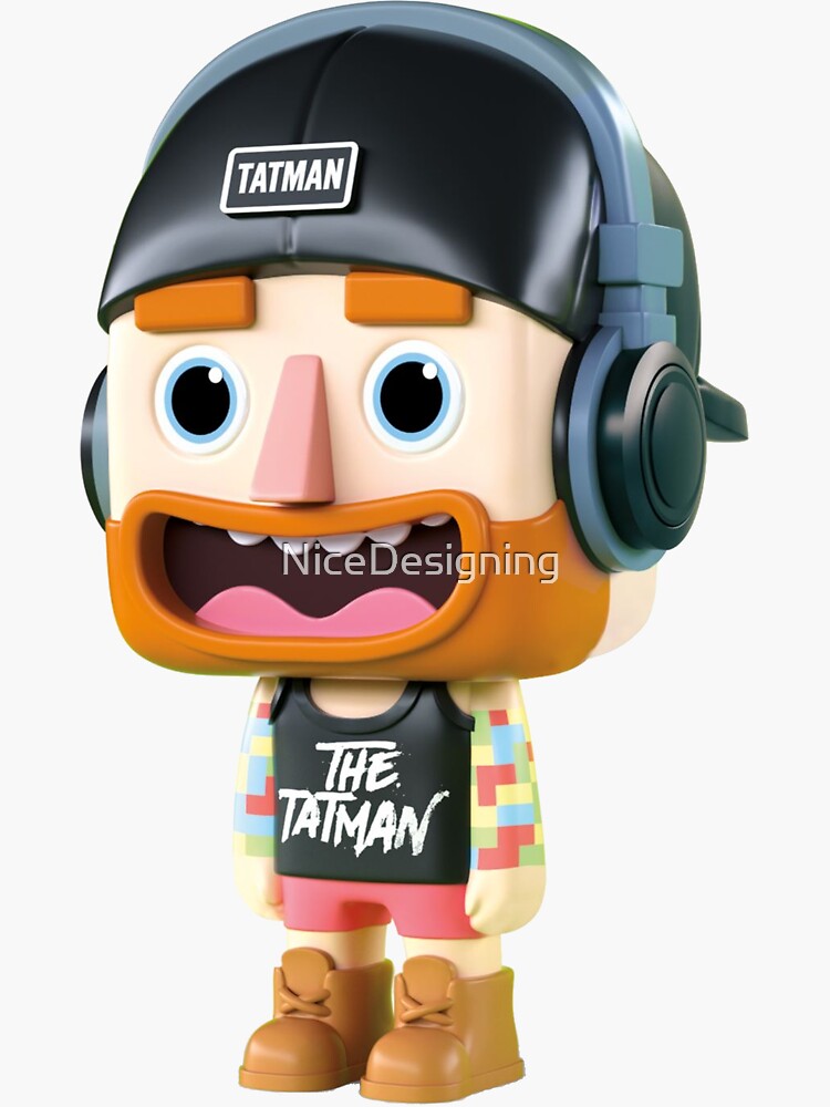 "TimtheTatman Happy face" Sticker for Sale by NiceDesigning | Redbubble