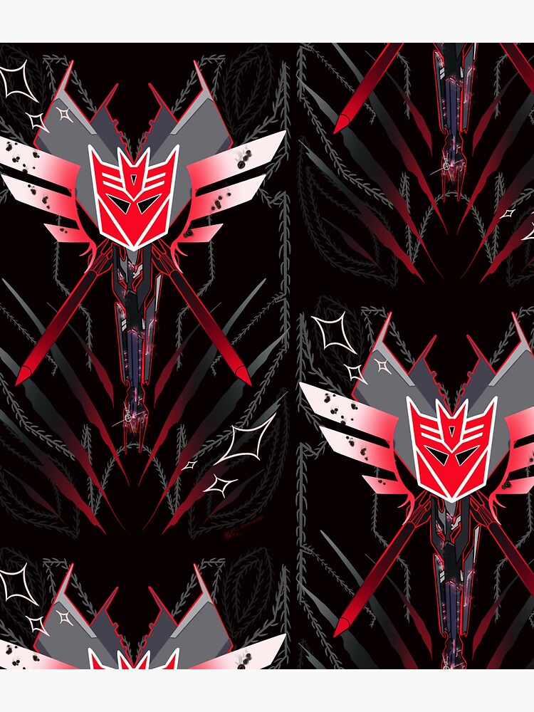 "Tfp Starscream inspired insignia " Sticker for Sale by mondenridleno ...