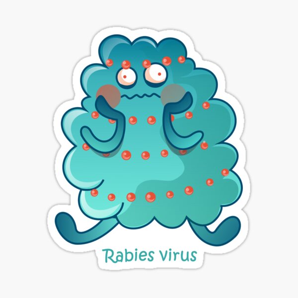 "Rabies virus" Sticker for Sale by BiocraftLab | Redbubble