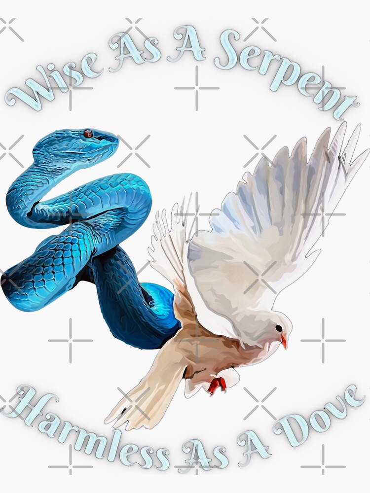 "Wise and Harmless John 16:8" Sticker for Sale by SwordofGod | Redbubble