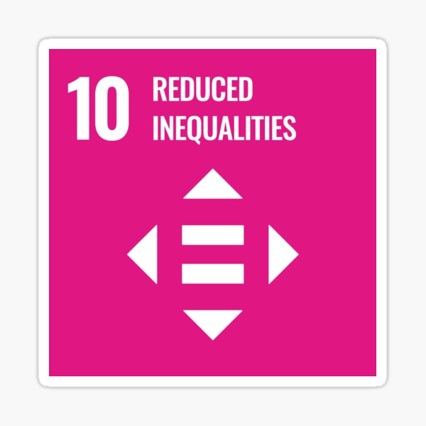 "UN SDG - Sustainable Development Goals | Goal 10" Sticker for Sale by ...