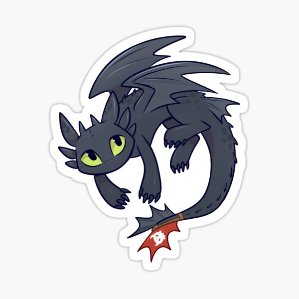 "Toothless" Sticker for Sale by kazunekomori | Redbubble