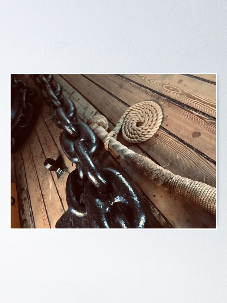 "Rope and chain" Poster for Sale by Wondercliff | Redbubble