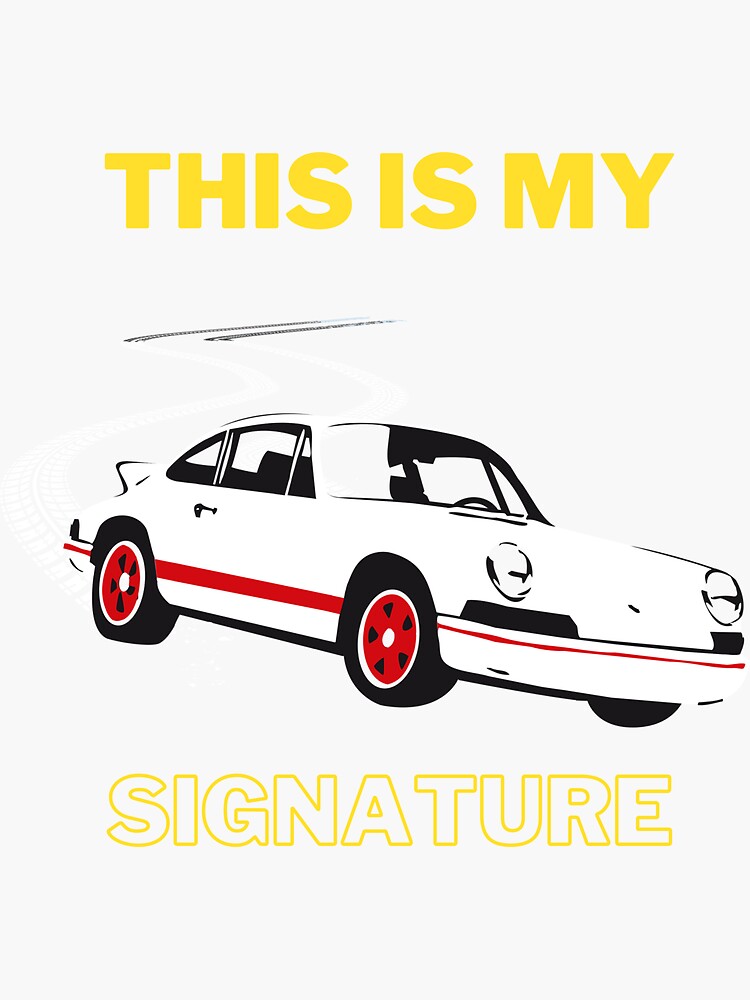 "This is my signature" Sticker for Sale by Nemesiscrowd | Redbubble