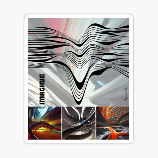 "Architecture, Parametric design, Abstract" Sticker for Sale by ...