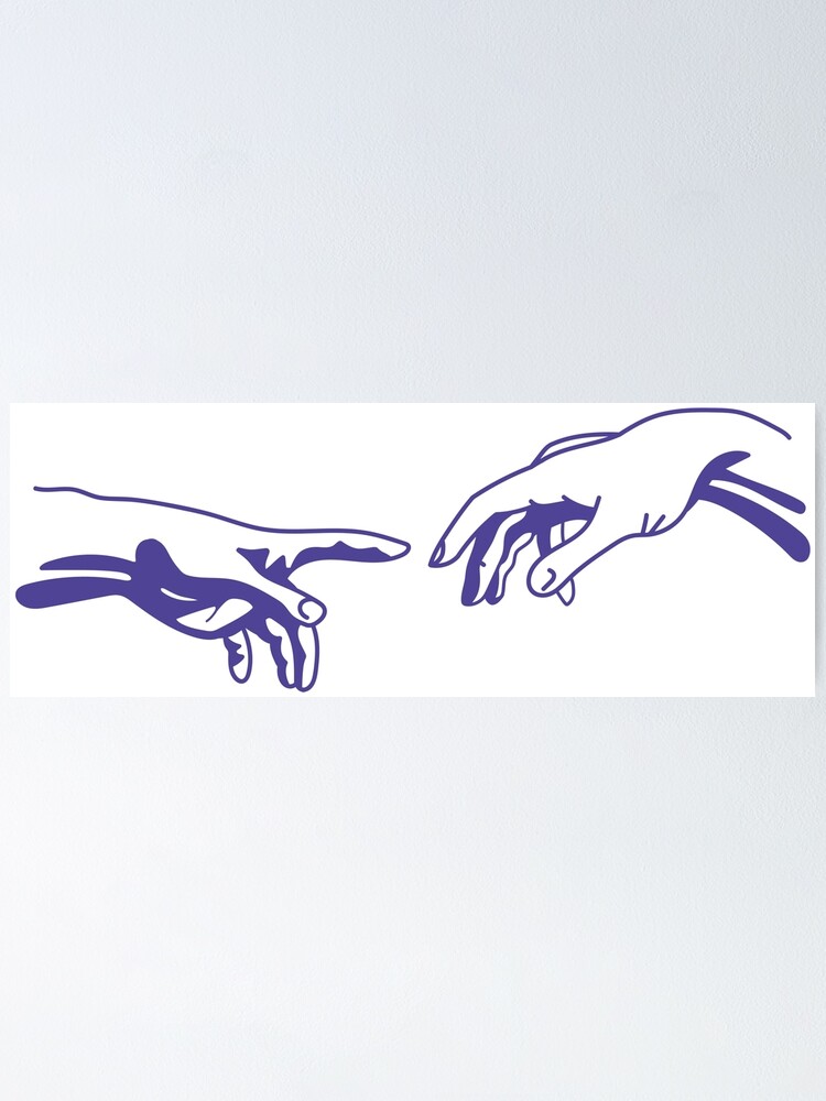 "The Creation Of Adam Purple" Poster for Sale by ReeCollection | Redbubble