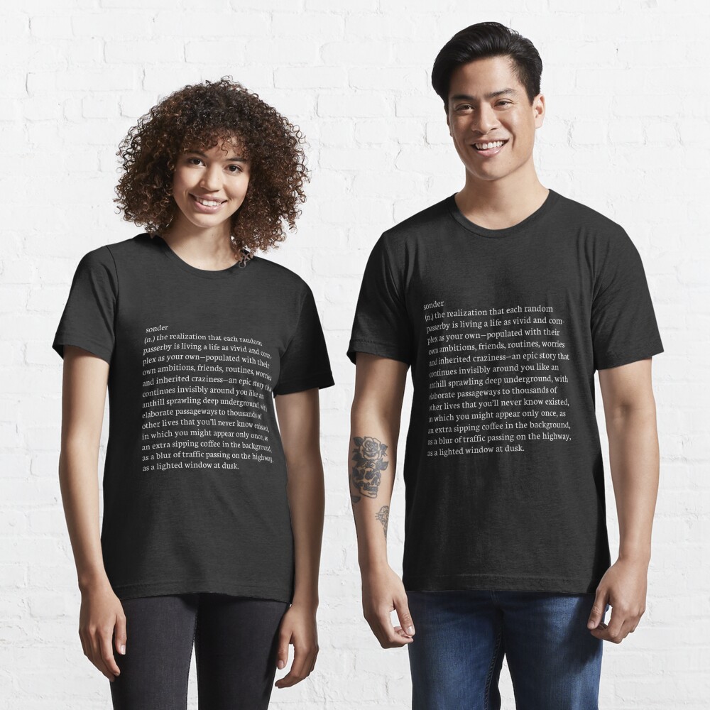 "sonder" T-shirt for Sale by cjopaze | Redbubble | sonder t-shirts ...
