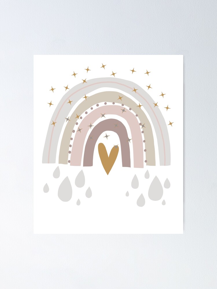 "Pastel rainbow." Poster for Sale by Tiny-Love | Redbubble