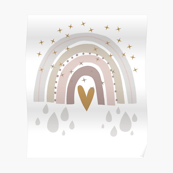 "Pastel rainbow." Poster for Sale by Tiny-Love | Redbubble