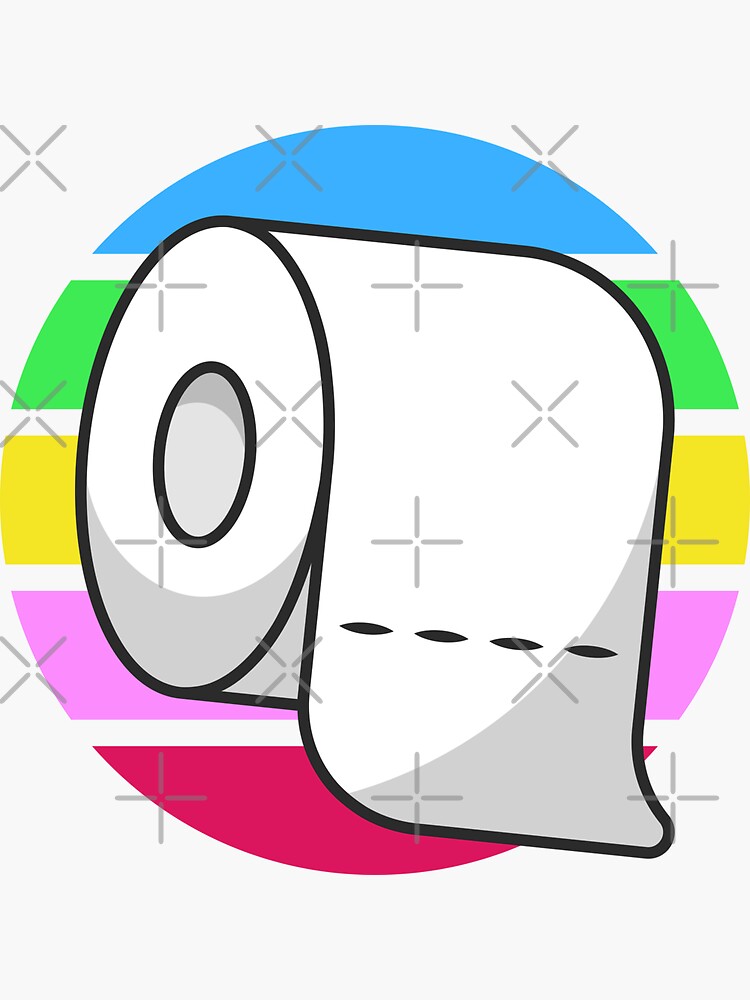 "toilet paper" Sticker for Sale by Rev-Style | Redbubble