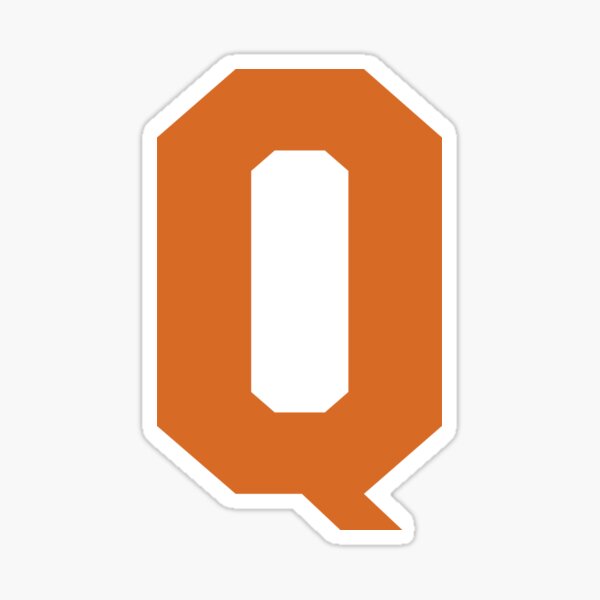 "Alphabet, Orange Q, Sports letter Q" Sticker for Sale by TheCultStuff ...